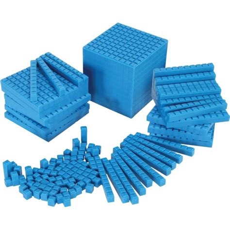 Interlocking Base Ten Starter Set Blue