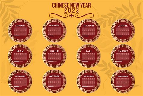Chinese Calendar 2023 Vector Art Icons And Graphics For Free Download