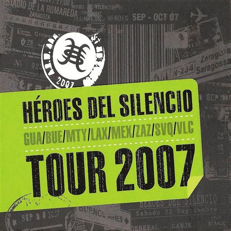 Car Tula Frontal De Heroes Del Silencio Tour 2007 Portada