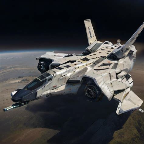 Premium Ai Image A Futuristic Fighter Jet Flying Over A Planet