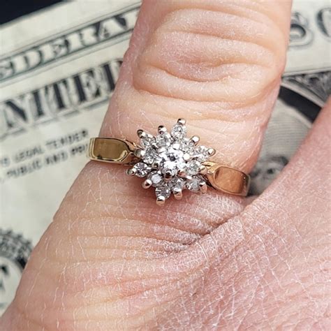 Stunning Dainty Vintage 1980s 10k Yellow Gold Genuine Gem