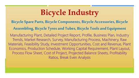Bicycle Industry Bicycle Spare Parts Bicycle Components Bicycle Accessories Bicycle