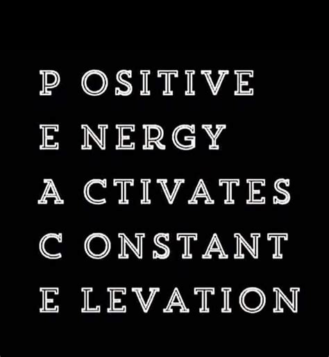 Peace Positive Energy Activates Constant Elevation Pictures