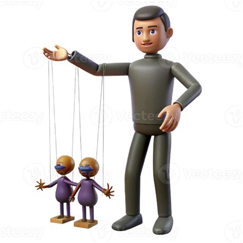 Stunning Classic 3d Illustration Puppet Master And Puppets Genuine