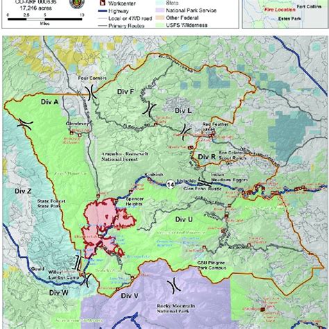 Incident Map Showing The Cameron Peak Fire And The Initial Planning Download Scientific Diagram