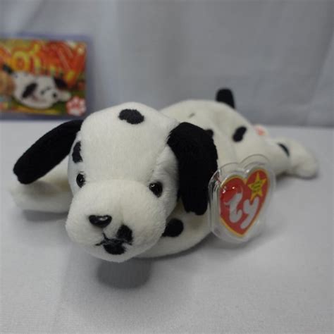 Ty Toys Vintage Ty Beanie Babies Dotty The Dalmatian Dog Style 40
