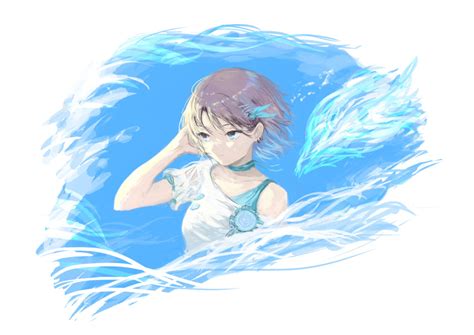 Safebooru 1girl Absurdres Ahoge Asakura Toru Blue Eyes Blue Hair