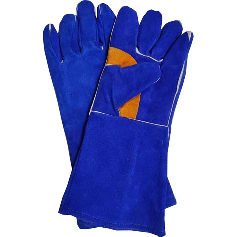 Slg Hd8020 B2 Blue Welding Gloves Cowsplite Leather Welder Work Gloves