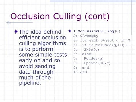 Ppt Occlusion Culling Powerpoint Presentation Free Download Id5578577 Ppt Occlusion Culling Powerpoint Presentation Free Download Id5578577