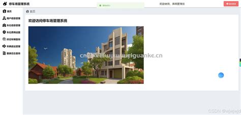 停车场管理系统 Vuespringvue停车场车位管理系统 Csdn博客