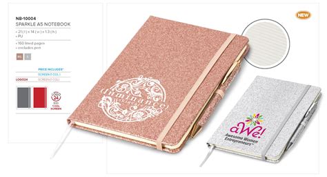 Sparkle A5 Hard Cover Notebook On Target Promotional Ts And Clothing