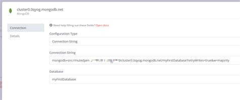 Mongodb Error Text Record Must Only Set `authsource` Or `replicaset