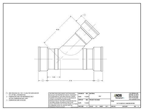 24 X 18 Hp Wye Nyloplast Detail