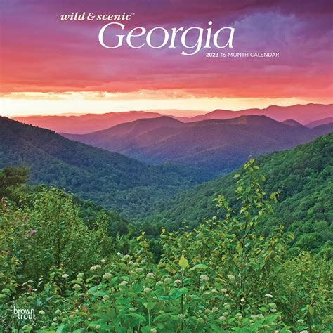Georgia Wild And Scenic 2023 Square Wall Calendar Browntrout