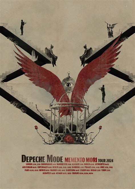 Depeche Mode Memento Mori 2024 Tour Poster By Agata Samulska On Dribbble