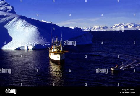 Jacques Cousteau Calypso Ship In Antarctica Stock Photo Alamy