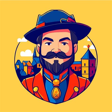 Mayor Medieval Style Vector Illustration Premium Ai Generated Vector