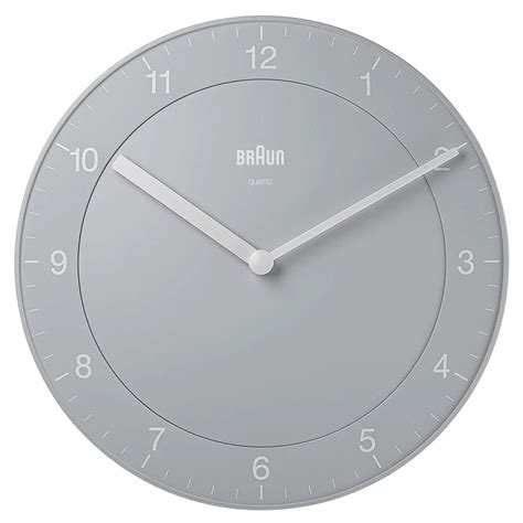 Braun Bc06 Classic Analogue Wall Clock Grey Yaquby Stores One