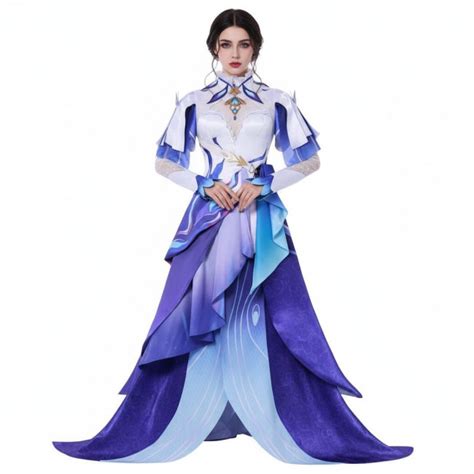 Wuthering Waves Cantarella Deluxe Costume Blue Dress Cantarella