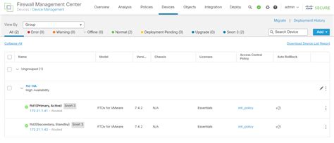 Cisco Secure Firewall Threat Defense High Availability Migration To New Fmc How To
