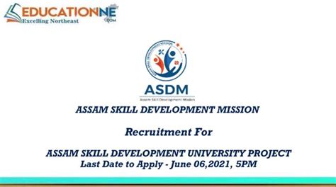 Asdm Recruitment Educationne