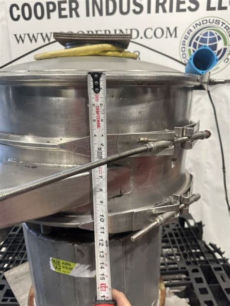 Item 2741 24” Sweco Single Deck Screener Sifter Stainless Used