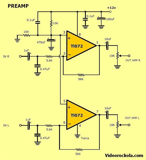 Tl072 Mixer Schematic Tl072 Mixer Single Powered Question