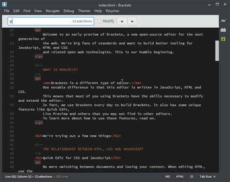 Github Asifmallikbrackets Rezymer Brackets Extension For Querying Html With Css Selectors