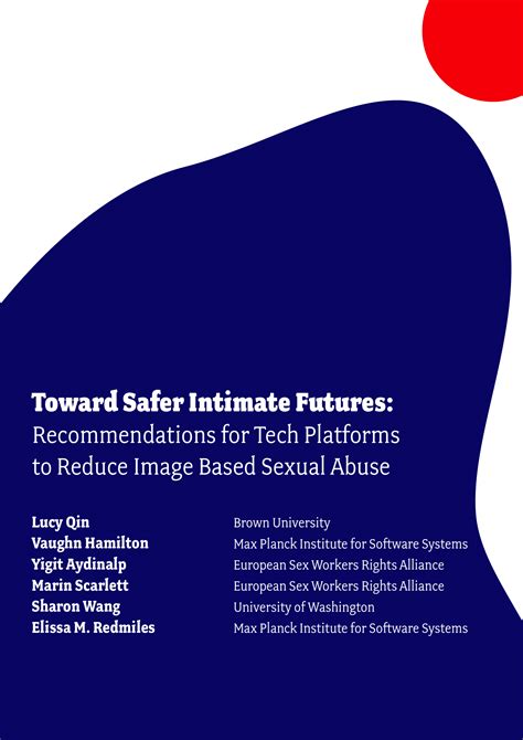 Toward Safer Intimate Futures Recommendations For Tech Platforms To