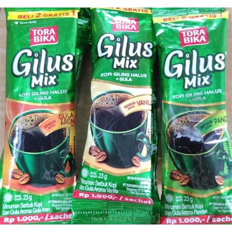 Jual Tora Bika Gilus Mix 10 Sachet Gilis Mix Gula Aren Giling Halus