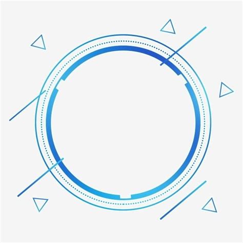 Technology Borders Clipart Vector Blue Gradient Technology Border