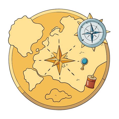 Antique Map Background Compass Designs And Navigation Tools Premium