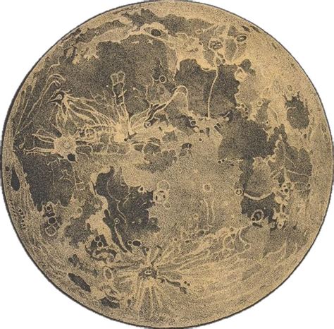 The Moon At The Full Nature Art Drawings Vintage Illustration Art
