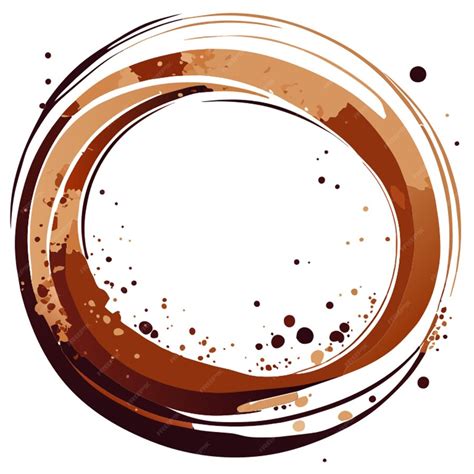 Artistic Brown Watercolor Splash Effect Template Vector Illustration