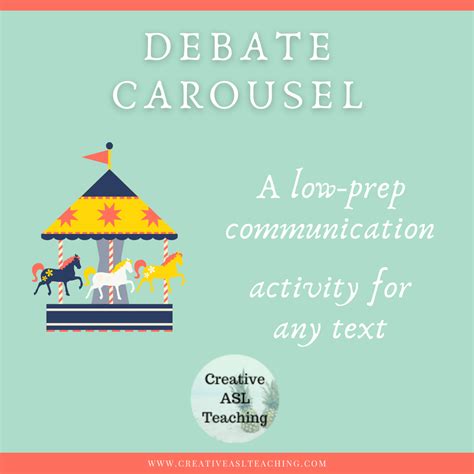 Debate Carousel Creative Asl Teaching