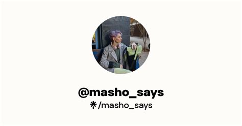 Mashosays Instagram Tiktok Linktree