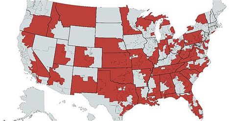 If You Live In One Of The Red Areas You Have A Representative In Congress That Voted Against