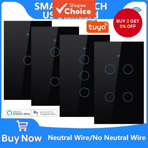 Works With Tuya Smart Switches Us Neutral Wireno Neutral Wire Required