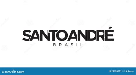 Santo Andre In The Brasil Emblem The Design Features A Geometric Style