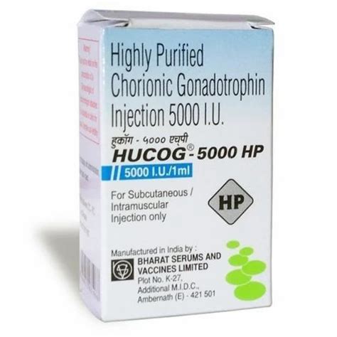 Hcg 5000 Iu Injection Packaging Type Vial Packaging Size 1unit At