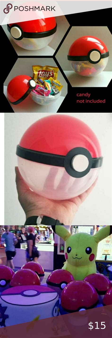 Pokeball Candy Container Candy Containers Pokeball Favor Container