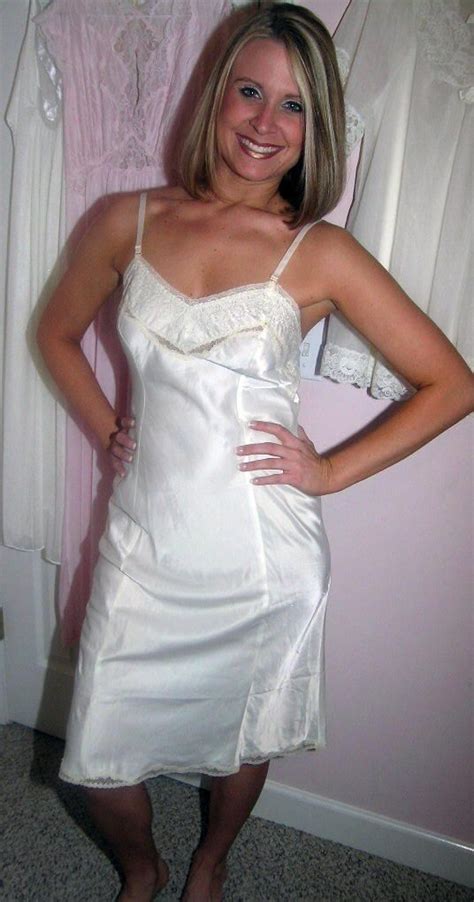 Classic Chemise Satin Lingerie Vintage Lingerie Satin Slip Silk