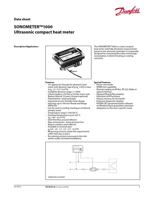 Sonometer 1000 Pdf Flow Measurement Heat