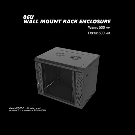 Network Passive Racks 6u Wall Mount Rack Enclosure Spcc Cold