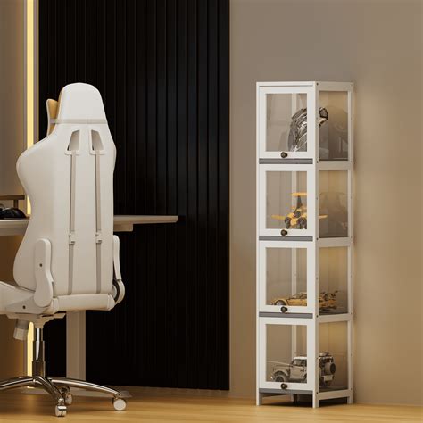 Curio Display Cabinet Display Cabinet With 5 Tier Storage Shelves