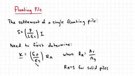 204 Settlement Of Single Piles Youtube