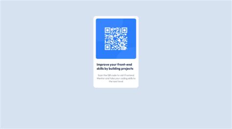 Responsive Qr Code Coding Challenge Solution Frontend Mentor