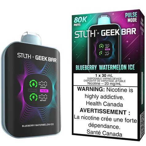 Stlth X Geek Bar Disposable Vape Blueberry Watermelon Ice Cloud