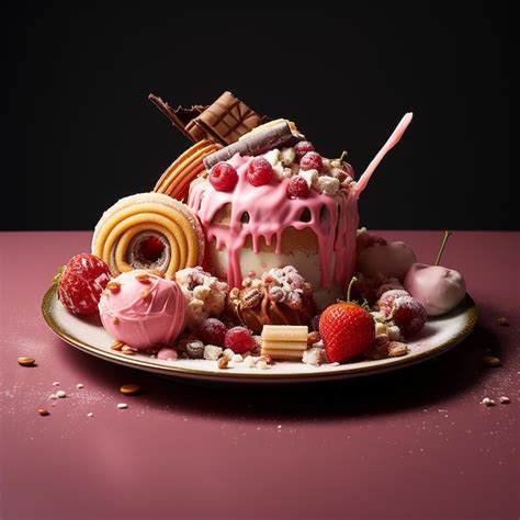 Premium Photo Sweet Dessert
