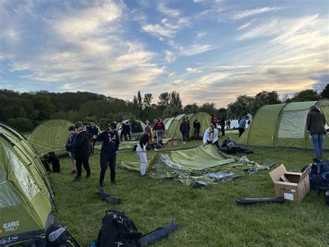 Tents Campfire And Cake Malling Scouts